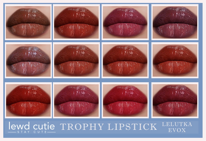 Second Life Marketplace - [Lewd Cutie] - Trophy Lipstick Lelutka evox